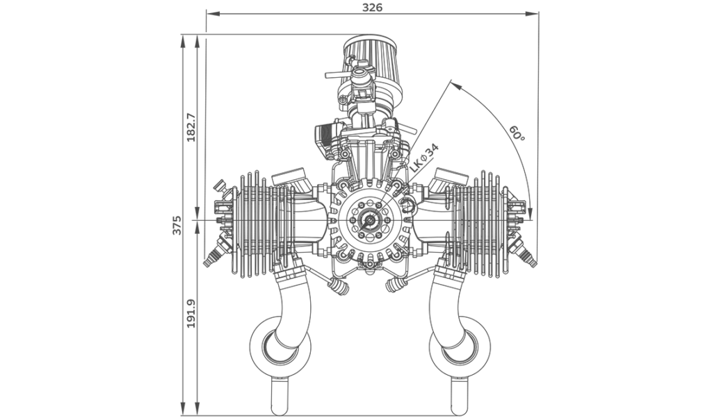Hirth 4201 - Air-Cooled Two-Stroke Engine With 13.6HP