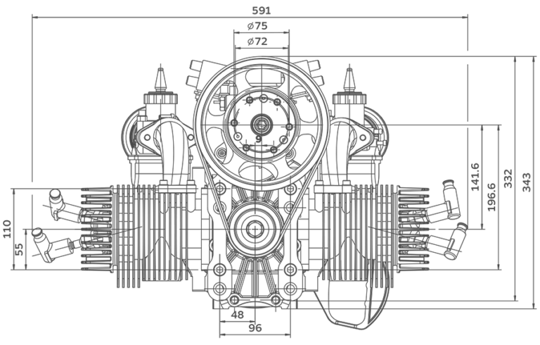 Hirth 2302 - Air-Cooled Two-Stroke Engine designed for Ultralight Aviation